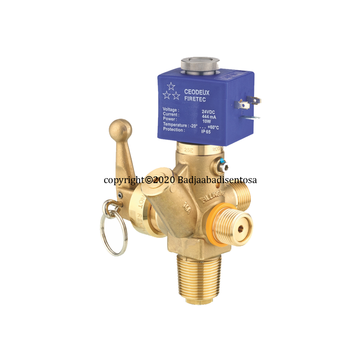 Rotarex - Solenoid Activated Fire Cylinder Valve | Badja Abadi Sentosa